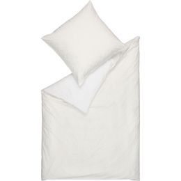 Sportalm Wendebettw&auml;sche &raquo;Mojito&laquo; 2 Stk. mit Wendefunktion wei&szlig; Satin, Obermaterial: 100% Baumwolle B/L: 155cm x 220cm, 1 Stk., 1 Stk., Satin, B/L: 80cm x 80cm