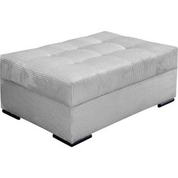 Collection AB Hocker &raquo;Josy, B: 98 cm&laquo; individuell zu kombinieren, Federkern grau 100%polyester B/H/T: 98cm x 41cm x 68cm, Cord