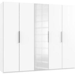 wimex Kleiderschrank &raquo;Level by fresh to go&laquo; mit Spiegelt&uuml;ren wei&szlig; B/H/T: 250cm x 216cm x 58cm, T&uuml;ren: 5 Stk.
