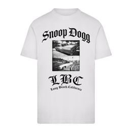 Merchcode T-Shirt 'MC1491 Snoop Dogg Long Beach California' Herren Gr&ouml;&szlig;e S schwarz / wei&szlig;
