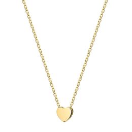 Firetti Damen Kette mit Anh&auml;nger &raquo;Schmuck Geschenk Silber 925 Halsschmuck Halskette Ankerkette Herz&laquo; Silber 925 (Sterlingsilber), L: 45 B: 0,8mm