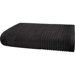 Dyckhoff Duschtuch &raquo;Duschtuch BRILLANT, Baumwolle, 70x140 cm, 550 g/m&sup2;&laquo; Baumwolle schwarz Frottier, Baumwolle B/L: 70cmx140cm, 1 Stk., Frottier