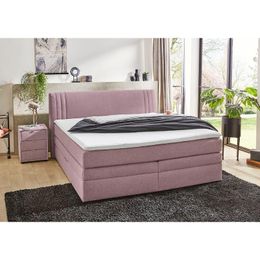 Jockenh&ouml;fer Boxspringbett &raquo;"Amira", mit Bettkasten und Topper&laquo; erh&auml;ltlich in den Breiten 120,140 & 180cm rosa Bezug: 100% Polyester;Topper und Matratzenspiegel: 