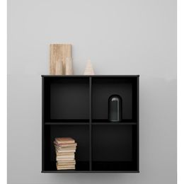 B&uuml;cherregal &raquo;Mistral KUBUS Wandregal &ndash; hochwertig & flexibel, langlebig&laquo; 1 Stk. tlg. Modernes Designregal &ndash; stehend oder h&auml;ngend &ndash; T:27 cm schwarz 