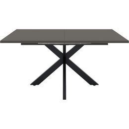 M&auml;usbacher Esstisch &raquo;Vitrum&laquo; Esstisch ausziehbar auf 210 cm, eckige Tischform, Gestell Sternform grau B/H/T: 210cm x 75cm x 90cm, Synchronauszug