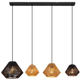 Globo LIGHTING H&auml;ngeleuchte &raquo;HOUDINI&laquo; E27 1 Stk. H&auml;ngelampe/Pendelleuchte/Esszimmer/Wohnzimmer/Esstisch schwarz 1 Stk.