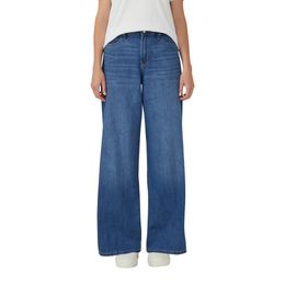 s.Oliver Damen Schlagjeans "SURI", blau, Gr. 38, Denim/Jeans, Obermaterial: 76% Baumwolle, 23% Polyester, 1% Elasthan, Jeans, mit Stretch-Anteil