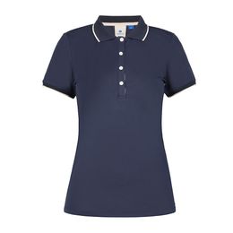 Luhta Damen Poloshirt "Luhta Polo shirt Kivimaa", blau, Gr. S, Stoff, 100% Polyester, Shirts