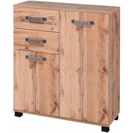 Schildmeyer Badkommode &raquo;Milan&laquo; Solide Verarbeitung - Dieses Produkt ist in Deutschland gefertigt braun B/H/T: 80,5cm x 95cm x 32cm, 2 Stk., 2 Stk.