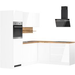 KOCHSTATION Winkelk&uuml;che &raquo;KS-Virginia,neu in verbesserter Ausf&uuml;hrung&laquo; Arbeitsplatte 38 mm stark, Stauraum, Softclose, Stellbreite 230/190 cm, Soft-