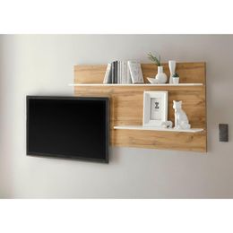Home Affaire Wandregal &raquo;City/Giron, modernes Wandboard, Wandhalter mit Ablagefl&auml;che&laquo; vielseitig einsetzbares H&auml;ngeregal braun Holzwerkstoff B/H/T: 