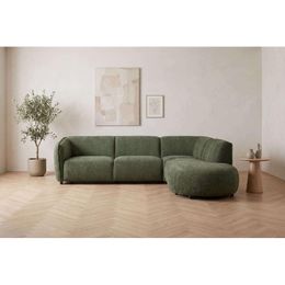 Home Affaire Ecksofa &raquo;OSTRUP Rundsofa, L-Form, Naturt&ouml;ne, Boucle oder Chenille&laquo; Breite 273 cm, organische Form mit sanften Rundungen 100% Polyester B/