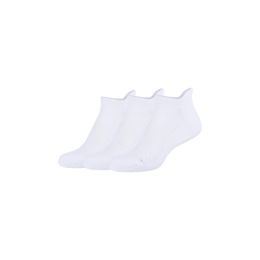 Camano Herren Sneakersocken "Studio-Line Pilates und Yoga 3er Pack", Gr. 35, wei&szlig;, 94% Polyester, 5% Elastodien, 1% Elasthan, uni, Socken