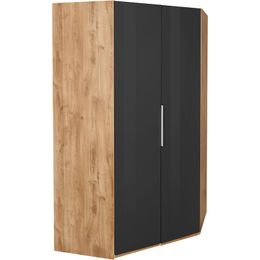 wimex Eckkleiderschrank &raquo;Level by fresh to go&laquo; mit Glast&uuml;ren grau B/H/T: 216cm