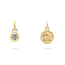 Tamaris Anh&auml;nger Set &raquo;Schmuck Geschenk 2er Anh&auml;nger Bundle, Engel&laquo; Set, 2 tlg. tlg. mit Glasstein Edelstahl, 1,4 g