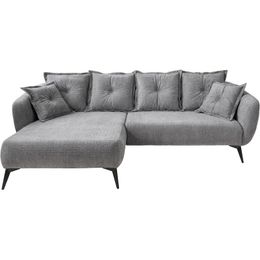 Home Affaire Ecksofa &raquo;Baggio Stellma&szlig;e 277/162 cm, modern & elegant, hoher Fu&szlig;&laquo; L-Form, schwarze Metallf&uuml;&szlig;e 100% Polyester B/H/T: 277cm x 162cm, 