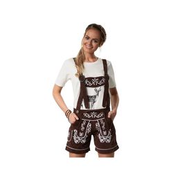 TecTake Lederhose Wei&szlig;ensee in braun | Gr.: XL