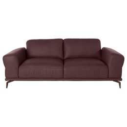 W.Schillig 2,5-Sitzer &raquo;montanaa Designsofa mit erstklassigem Sitzkomfort, Federkern&laquo; mit Metallf&uuml;&szlig;en in Bronze pulverbeschichtet, Breite 212 cm braun 