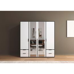 Rauch Dreht&uuml;renschrank &raquo;Kleiderschrank Schrank Garderobe W&auml;scheschrank NAGATA mit Spiegel&laquo; in 3 verschiedenen Ausstattungen BASIC/CLASSIC/PREMIUM, und