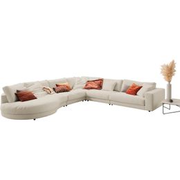 3C Candy Ecksofa &raquo;Enisa II, bequem und komfortabel, Mega Familiensofa, L-Form&laquo; incl. 3 Flatterkissen, wahlweise mit Flecken-Schutz-Bezug Easy care 