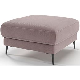 Home Affaire Polsterhocker &raquo;Downtown&laquo; passend zur Serie, auch in Cord rosa 95% Polyester, 5% Nylon B/H/T: 80cm x 44cm x 80cm, Feincord