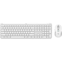 Logitech Tastatur &raquo;Signature Slim Combo MK950&laquo; (Ziffernblock) wei&szlig; mit Ein-/Aus-Schalter, mit Status LED, mit USB-Nano-Empf&auml;nger