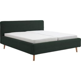 Meise M&ouml;bel meise.m&ouml;bel Polsterbett &raquo;Mattis&laquo; Topseller, wahlweise mit Bettkasten gr&uuml;n Bezug Bett: Cord (100% Polyester) Liegefl&auml;che L&auml;nge B: 200cm x 180cm, Cord 