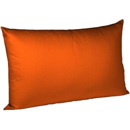 Fleuresse Kissenbezug &raquo;Colours Mako Satin, 100% Baumwolle, mit Rei&szlig;verschluss&laquo; Mako Satin, gl&auml;nzend, glatt, Premium Qualit&auml;t rot Mako-Satin, Mako-