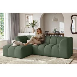 OTTO home Ecksofa &raquo;TUURE L-Form, Verl&auml;ssliche Qualit&auml;t, moderne Steppung, Breite 255cm&laquo; Bubble Optik, moderne Steppung, hoher Sitzkomfort, 