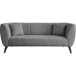 Home Affaire Ecksofa &raquo;Lazio modern und bequem, schmale Armlehnen, tolle Detailverarbeitung&laquo; zwei verschiedene Fu&szlig;farben w&auml;hlbar grau 100% Polyester B/