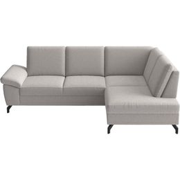 Sit & More sit&more Ecksofa &raquo;Chelsea L-Form, B: 264 cm, mit Armteil-& Sitztiefenverstellung&laquo; optional Schlaffunktion und Bettkasten beige 95% Polyester, 5% 