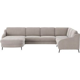 Sit & More sit&more Wohnlandschaft &raquo;Soul U-Form&laquo; wahlweise mit Schlaffunktion und Bettkasten oder Schubkasten grau 100% Polyester B/H/T: 356cm x 90cm x 227cm, 