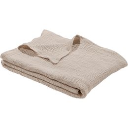LeGer Home by Lena Gercke Wohndecke &raquo;HEVIN&laquo; Tagesdecke im Baumwoll-Crinkle-Effekt, Musselin, Kuscheldecke grau Baumwolle B/L: 280cm x 250cm