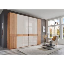 Wiemann Kleiderschrank &raquo;Cardiff, Massivholzt&uuml;ren in Kombination mit Glas- oder Spiegelt&uuml;ren&laquo; 4 Breiten, 2 H&ouml;hen 216/236cm ausw&auml;hlbar, hochwertiges 