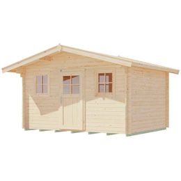 Weka Gartenhaus &raquo;110 Gr.1, 28 mm, natur&laquo; beige Massivholz Fu&szlig;boden im Gartenhaus, ohne R&uuml;ck- und Seitenwand, ohne Dacheindeckung