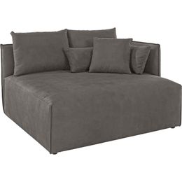 OTTO home Ottomane &raquo;N&ouml;re&laquo; kurzes Lounge-Modul - zum Zusammenstellen, Breite 138 cm, Tiefe 128 cm grau 100% Polyester B/H/T: 138cm x 86cm x 128cm, 
