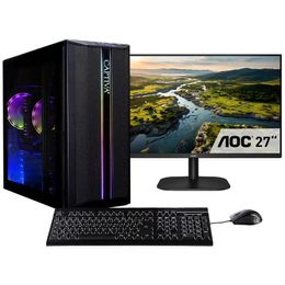 Captiva Business-PC-Komplettsystem &raquo;Power Starter R80-022 TFT Bundle&laquo; 68,6 &prime;&prime; AMD Ryzen 7 AMD 16 GB RAM 1.000 GB SSD schwarz Windows 11 Home 64-bit