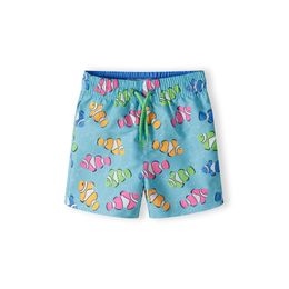 MINOTI Badeshorts Jungen Gr&ouml;&szlig;e 116/122 blau / mischfarben