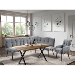 exxpo - sofa fashion Eckbank &raquo;Mocca Essbank, Sitzbank&laquo; hoher Sitzkomfort, bequem und elegant, hochwertige Detailverarbeitung B/H/T: 240cm x 94cm x 