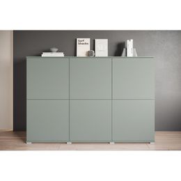 OTTO home Highboard &raquo;Kenia, moderne grifflose Hochkommode mit 6 T&uuml;ren, Breite 180 cm&laquo; 1 Stk. tlg. Push-to-Open-Fronten, h&ouml;henverstellbaren 