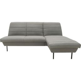 LOOKS by Wolfgang Joop Ecksofa &raquo;LOOKS IX L-Form&laquo; Quersteppung, ohne Armlehnen grau 100% Polyester B/H/T: 214cm x 92cm x 168cm, Feinstruktur, Longchair