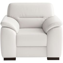 Sit & More sit&more Sessel &raquo;Montego&laquo; mit Federkern wei&szlig; NaturLEDER , B/H/T: 106cm x 88cm x 90cm