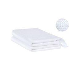 Beliani 2er-Set Handtuch ATIU in Wei&szlig; | Gr.: onesize