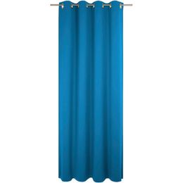 WIRTH Vorhang &raquo;Dim out&laquo; &Ouml;sen 1 Stk. tlg. nach Ma&szlig; blau Polyester 385cm, &Ouml;sen, 142cm