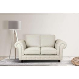 Home Affaire 2-Sitzer &raquo;MENDITTE&laquo; Knopfheftung im Armlehnbereich und an der Vorderkante, hohe Qualit&auml;t beige 100% Polyester B/H/T: 170cm x 90cm x 93cm,