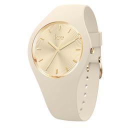 Ice Watch Ice-Watch Damen ice-watch Quarzuhr &raquo;ICE champagne&laquo; Armbanduhr, Damenuhr, Silikonarmband, analog beige Einheitsgr&ouml;&szlig;e