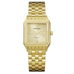 Jacques Lemans Damen Quarzuhr &raquo;Antwerpen Diamond&laquo; Armbanduhr, Damenuhr, Edelstahlarmband, Lab Grown Einheitsgr&ouml;&szlig;e