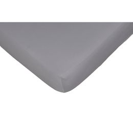 CASATEX Spannbettlaken &raquo;Jerry&laquo; komfortables &Uuml;berziehen durch hohe Elastizit&auml;t grau Jersey, Obermaterial: 100% Baumwolle 1 Stk., Jersey, 140-160x190-
