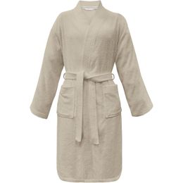 Tom Tailor HOME Bademantel &raquo;Kimono COLOR BATH&laquo; beige Frottier M