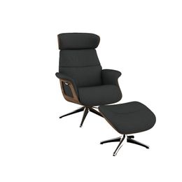 FLEXLUX Relaxsessel &raquo;R&uuml;cken u. Kopfverstellung, ergonomisch, Airchannels, klasse Komfort&laquo; R&uuml;cken- & Kopfteilverstellung, Drehbar, Armlehne Walnuss, 